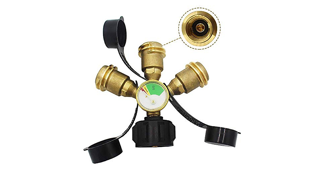 METER STAR Propane Manifold: Gauge Adapter & Splitter
