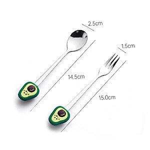 12 Pcs Fork Spoon Dessert Spoons Ice Cream Spoon Lovely Spoon and Forks Dessert Forks Stainless Steel Forks and Spoons Stainless Steel Spoons and Forks Delicate Spoon Mixing Spoons