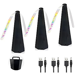 Fly Swatters for Tables, Food Swatter for Outdoor Indoor Meal, Party, Restaurant, USB Powered Picnic Fly Swatter(3 PCS)