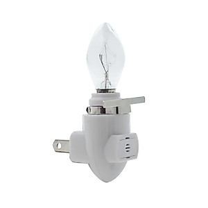Creative Hobbies Auto On Sensor Plug in Night Light Module Includes 4 Bulbs and 4 Metal Clips, Great for Making Your Own Decorative Night Lights, Pack of 4 (White Sensor)
