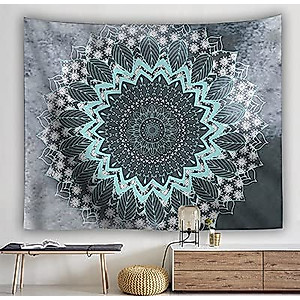 Mandala Tapestry Wall Hanging Tapestry for Bedroom Living Room Dining Room Dormitory Wall Decor Tapestry Bedside TV Background Decoration (51.2x59.1 inches, 130x150 cm)