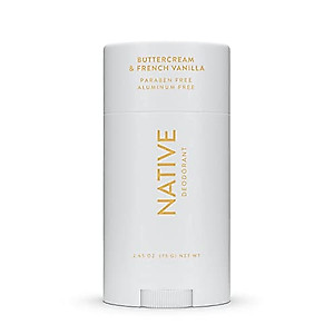 Native Deodorant | Natural Deodorant Seasonal Scents for Women and Men, Aluminum Free with Baking Soda, Probiotics, Coconut Oil and Shea Butter | Buttercream & French Vanilla
