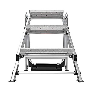 Little Giant Ladders, Safety Step, 3-Step, 3 Foot, Step Stool, Aluminum, Type 1A, 300 lbs Weight Rating, (10310BA)