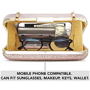 Aheli Clutch Purses for Women Wedding Handmade Evening Handbags Party Bridal Clutch (C92C)