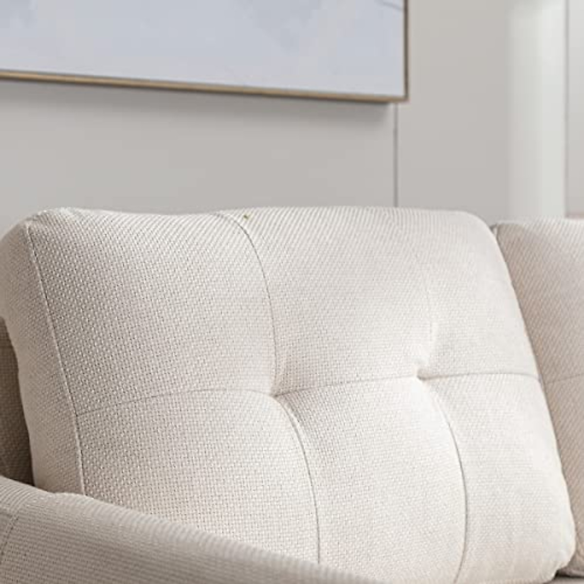 PEIHONGET Sectional Sleeper Sofa with Pull Out Bed, 3-Seater Sofa Couch with Storage Modern L-Shaped Sofa Bed with Chaise Lounge for Small Spaces, Living Room(Beige+Polyester)