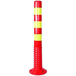 GOOFFY Parking Post, Parking Barrier, for Parking Lot Plastic Parking Bollards for Traffic Cones in Lanes Without Commercial Or Private Parking Spaces Parking Bollards Parking (Size : 750x80mm)