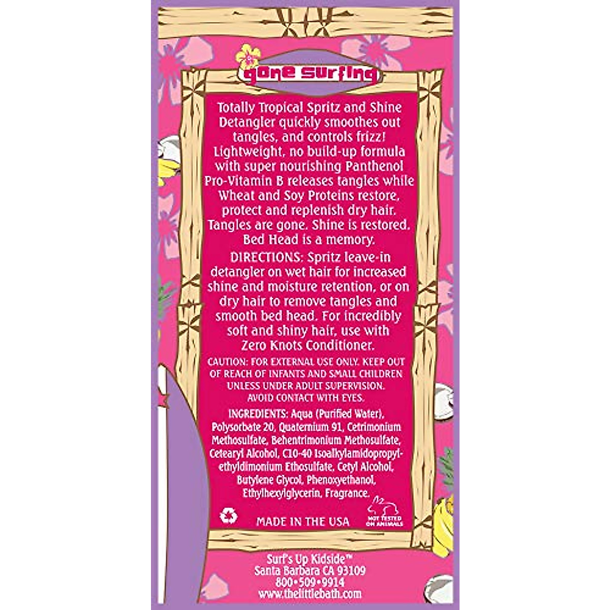 Surf's Up Kidside Totally Tropical Leave-In Detangler (8.1 Fl. Oz.)