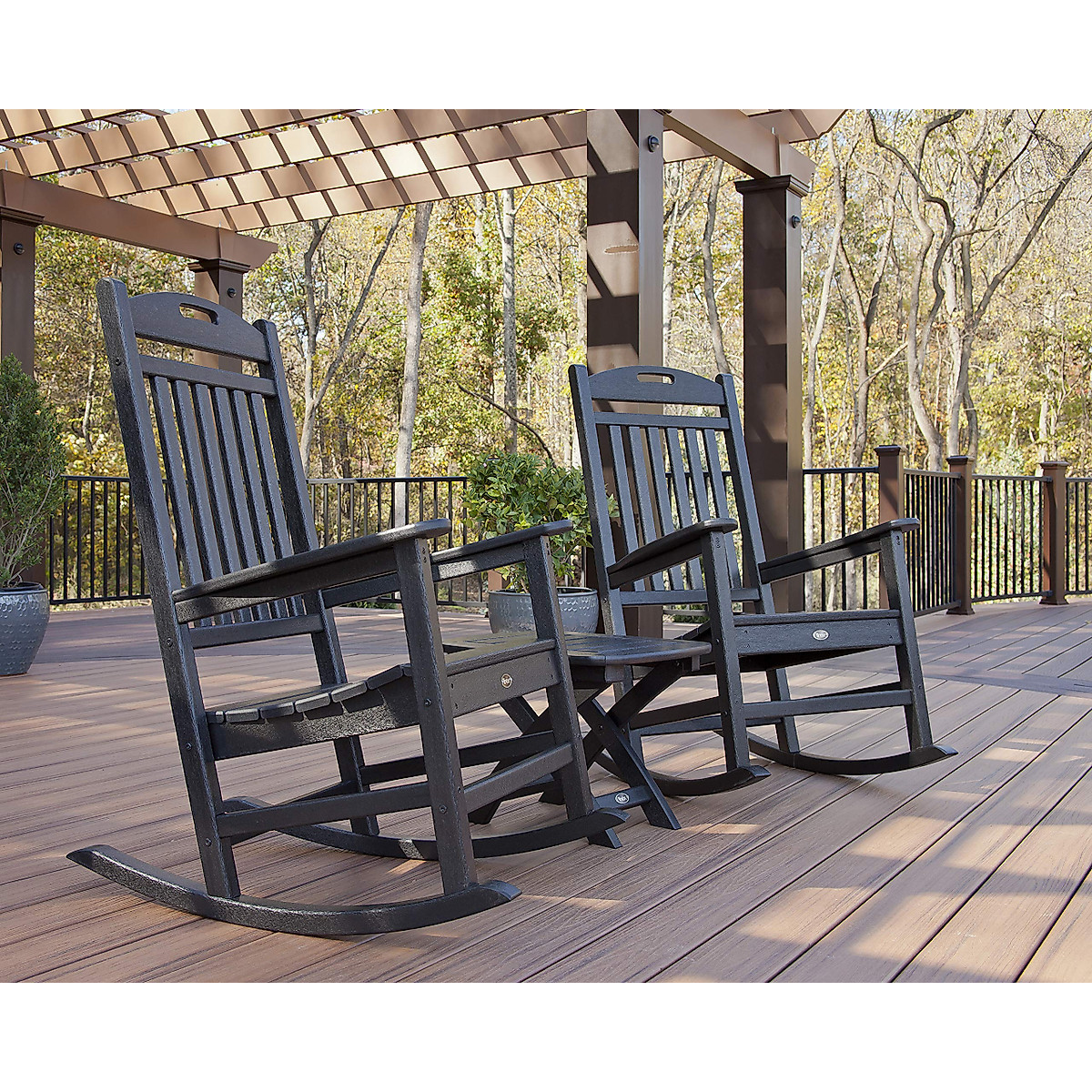 Trex Outdoor Furniture™ Yacht Club Rocking Chair Set, Rainforest Canopy