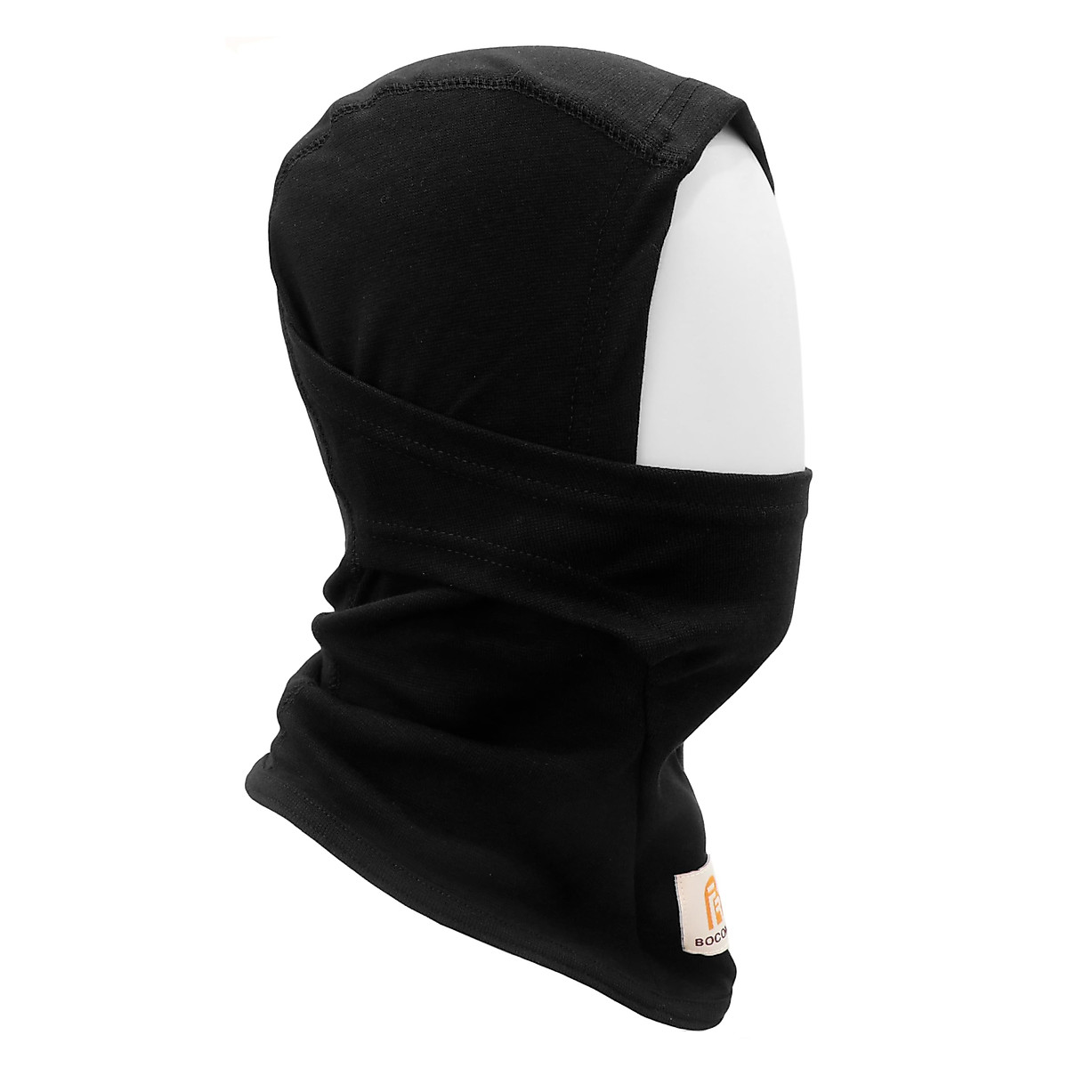 BOCOMAL FR Balaclava Flame Resistant Face Mask Hood Arc Rated 10oz Modacrylic Blend Black One Size