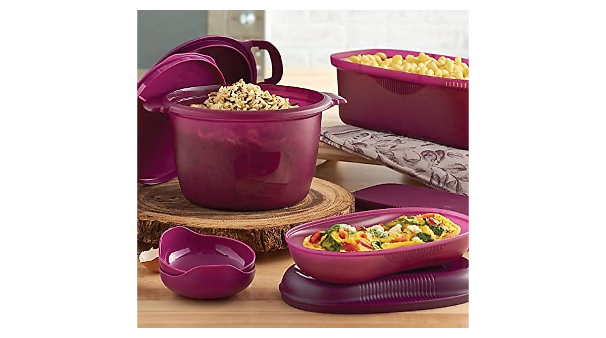 Tupperware Microwave Rice Cooker 3L Purple | Perfect Fluffy Rice