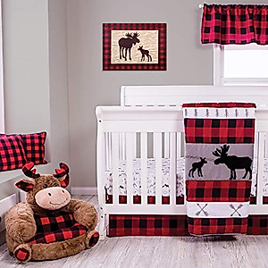 Trend Lab Lumberjack Moose 6Piece Crib Bedding Set