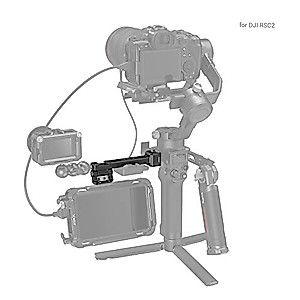SmallRig Adjustable Camera Monitor Mount with NATO Clamp for DJI RS 2 / RSC 2 / RS 3 / RS 3 Pro / RS 3 Mini - 3026