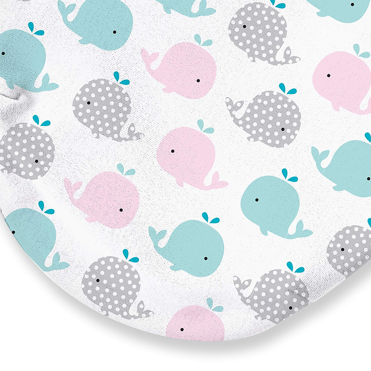 SwaddleMe Original Swaddle – Size Small, 0-3 Months, 2-Pack (Pink Polka Whale)