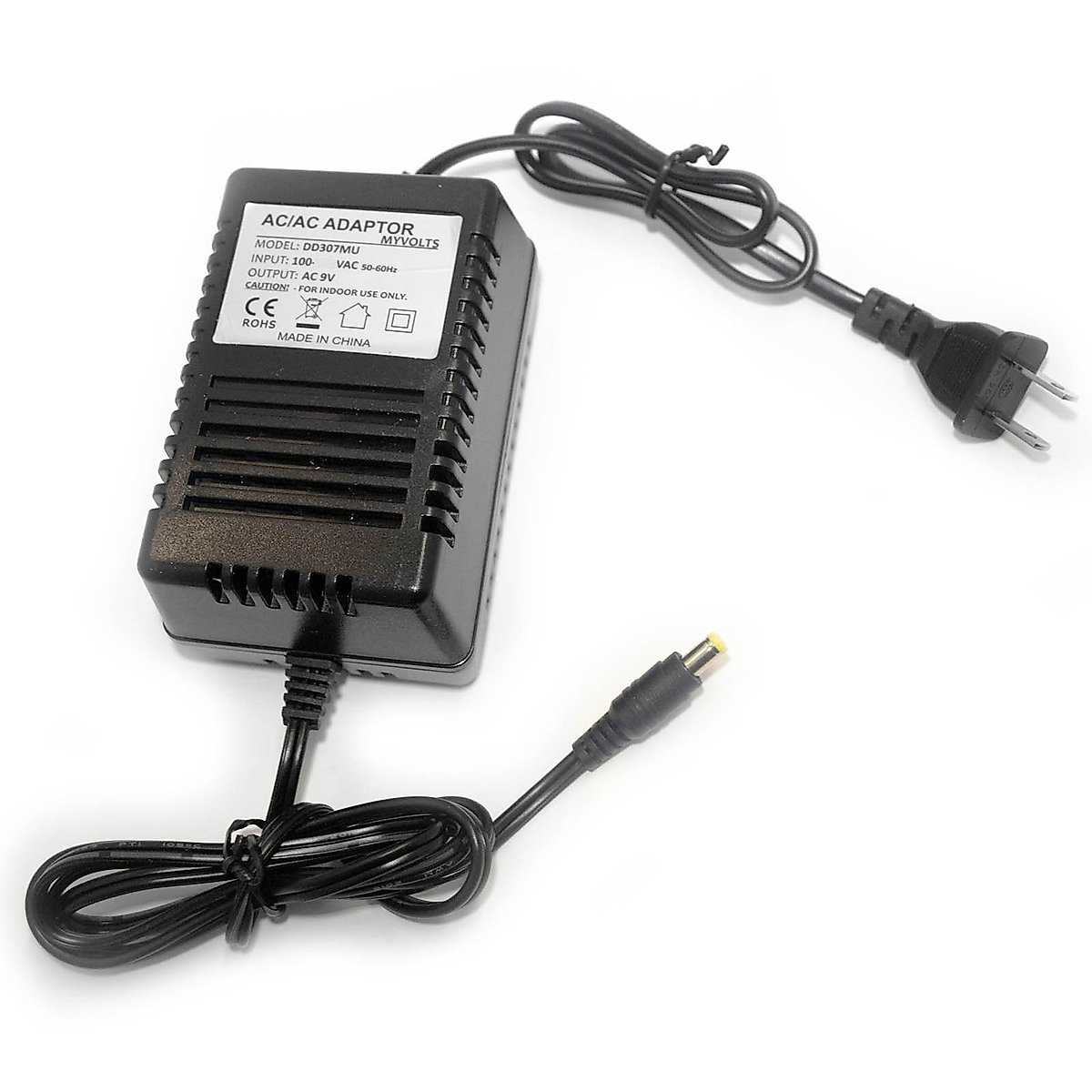 MyVolts 9V Power Supply Adaptor Compatible with/Replacement for Digitech RP355 Effects Processor - US Plug