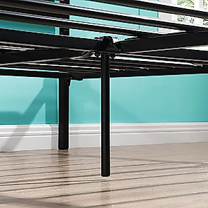 HAUSHECK Queen Size Platform Bed Frame, Industrial Stlye Bed Frames w/Headboard & Footboard, Metal Bedframe No Box Spring Needed w/Strong Steel Slat Support Mattress Foundation for Teen, Adults