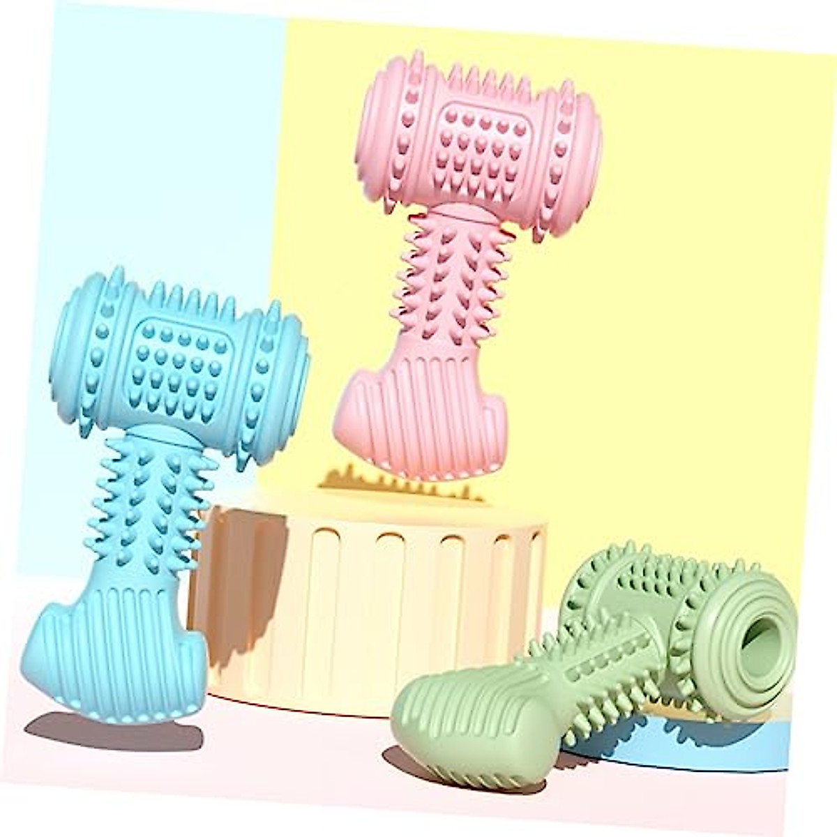 Amosfun 5pcs Dog Toy Puppies Teething Dental Toys Puppy Teething Toys Dog Teeth Cleaning Toy Small Dog Accessories Small Dogs pet Toys Small Chewing Toy pet chew Toy The Dog Outdoor TPR