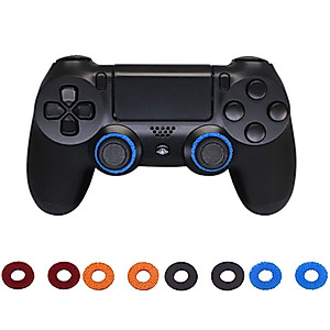 16PCS Aim Assist Target Motion Precision Control Rings Compatible with Playstation controller PS4 PS5 Controller - 4 Colors 4 Different Strength