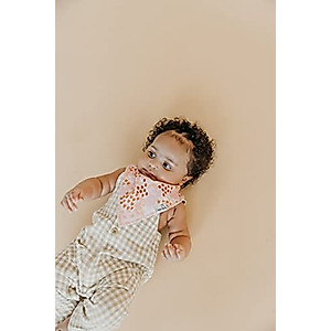 Copper Pearl Baby Bandana Drool Bibs for Drooling and Teething 4 Pack Gift Set Rue, Soft Set of Cloth Bandana Bibs for Any Baby Girl or Boy, Cute Registry Ideas for Baby Shower Gifts