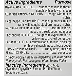 Kids Cold Medicine and Mucus Relief for Ages 2+, Hylands 4 Kids Cold 'n Mucus, Day and Night Value Pack, Syrup Cough Medicine for Kids, Nasal Decongestant and Allergy Relief, 4 Fl Oz (Pack of 2)