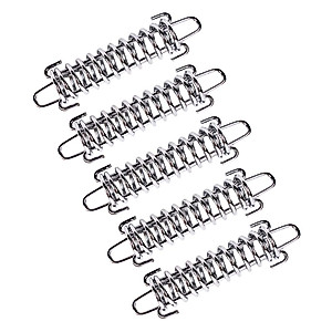 LIOOBO 5Pcs Camping Tent Spring Buckle Set Premium Porch Swing Spring Awning Rope Tensioner for Tarps Tents Wire Racks Camping Accessories