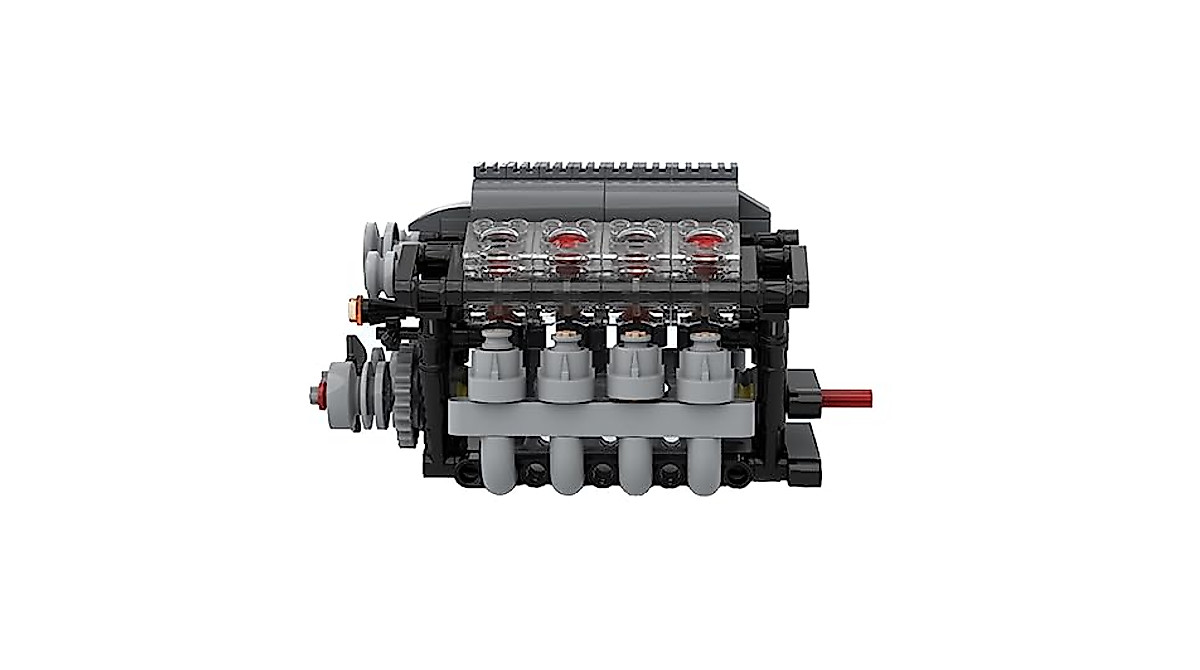 Build a Realistic V8 Engine Model - 568 Pcs Kit