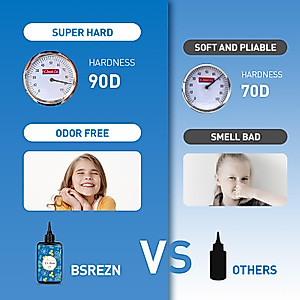 Bsrezn 400g UV Resin Hard, Crystal Clear UV Cure Epoxy Resin Kit Premixed Resina UV Transparent Solar Activated Glue for Jewelry Making Fast Curing