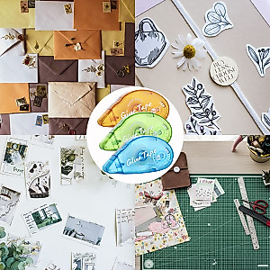 XUXU 6 Pack Double Sided Tape Roller, Scrapbooking Tape, Permanent Adhesive Tape Dispenser Runner for Crafts and Arts Projects, Photo-Safe, 0.3-inch by 315-Inch