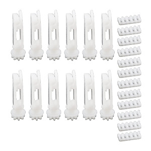 Meprotal Vertical Blind Stem Replacement White Stems for Window Blind Vertical Blinds Curtain Accessories (Pack of 12)