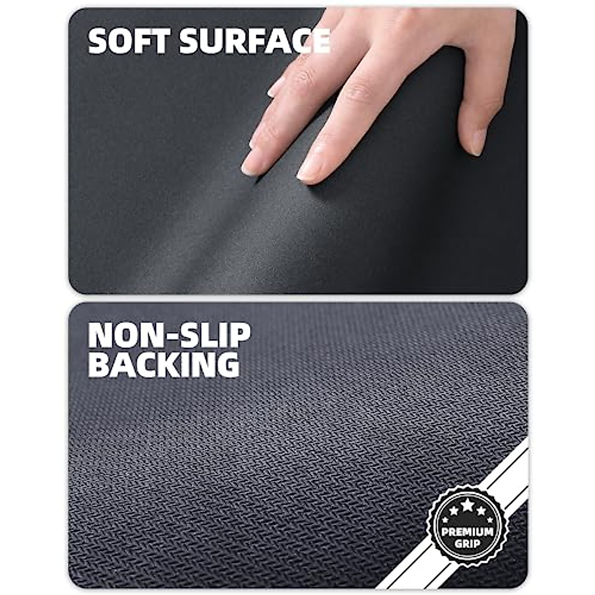 Dish Drying Mat for Kitchen Counter - Color G Hide Stain Absorbent Dish Rack Mat - Rubber Backing, Heat Resistant, Quick Dry, Easy Clean - 12"x19" Small Black Coffee Bar Mat Drying Matt