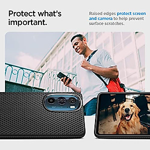 Spigen Liquid Air Armor Designed for Motorola Edge Plus (2022) Case (2022) - Matte Black