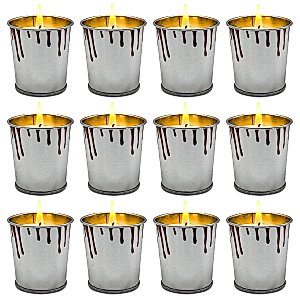 Citronella Candles 12 Pack, Outdoor Indoor Scented Candles with Pure Citronella Essential Oil and Natural Soy Wax, Long Lasting Burning for Home Gardon Patio Balcony