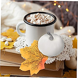 Garneck 2 Sets Artificial Pumpkin Tablescape Decor Garland Decor Halloween Props Thanksgiving Maple Leaves Foam Pumpkin Mini Halloween Pumpkin Simulation Pumpkin Decor Decorative Pumpkin