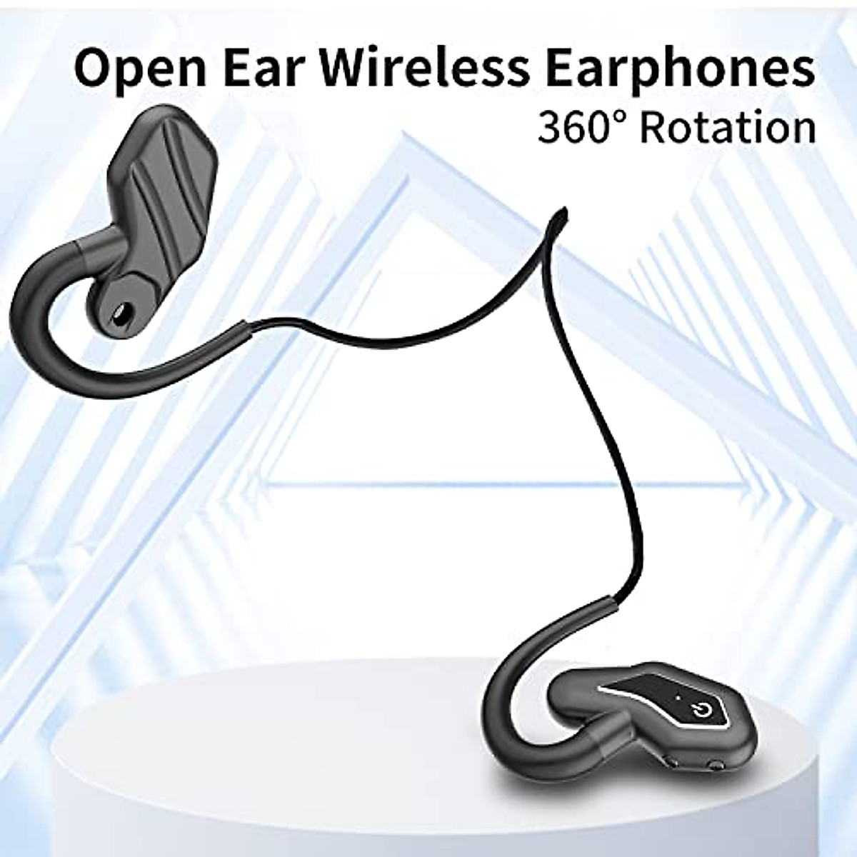 KauLueDer Conduction Open Ear Bluetooth Headphone,V5.1 Air Conduction Earphone with Built-in Microphone for Fitness/Office/Home/Leisure