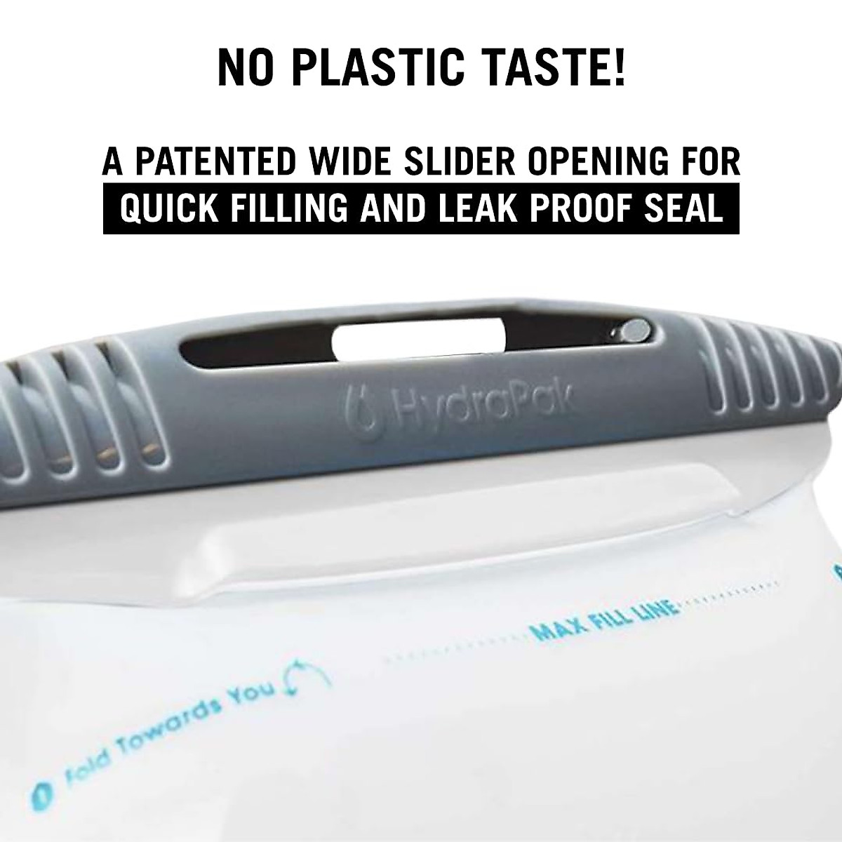 USWE Elite Hydration Bladder 3.0L, Water Reservoir with Plug-n-Play Quick Disconnect and Wide Slide-Seal Open, Reversible Leak Proof BPA Free, for Backpack