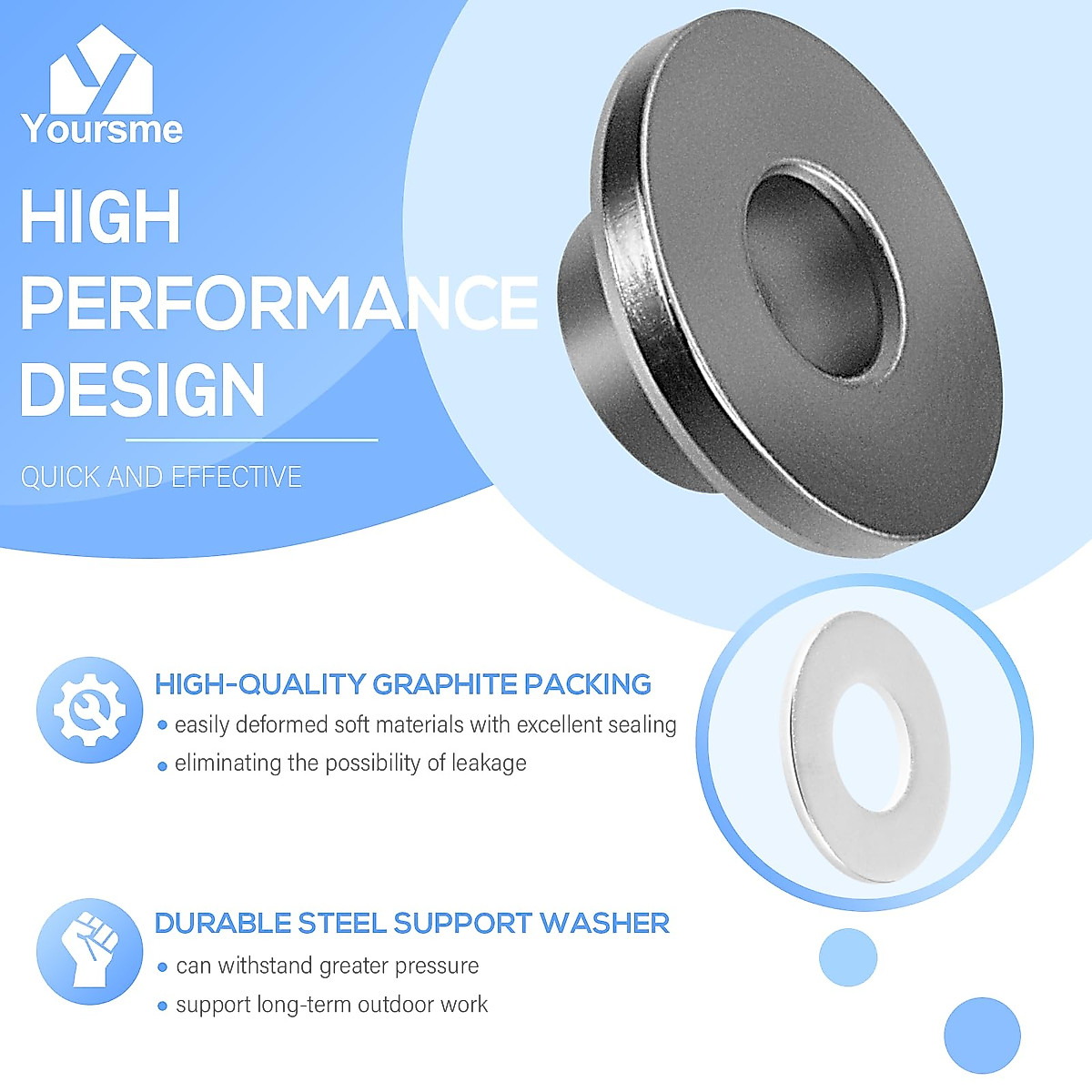 2 Kits of C-134KT-803 Stem Packing Replacement Kit for Prier C-134, C-135, C-144, C-154, C-434, C-108, P-164 Wall Hydrants