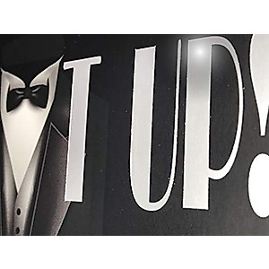 Ring Bearer Gift Boxes Empty (8x8x4 in), 2 Set with Silver Foil Design and Matching Proposal Cards for Asking The Groom's Team to Be in Wedding. (2 Ring Bearer, 2)