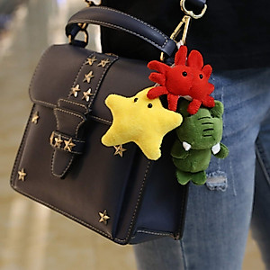 25 Pack Mini Ocean Animal Plush Toys,Sea Creatures Stuffed Toy for Kid Party Favor,Small Keychain Decoration for Christmas Tree,Goody Bag Fillers,Stocking Stuffers,Easter Eggs Fillers,Dog Cat