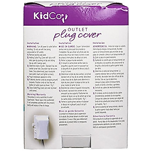 KidCO Outlet Plug Cover, White (Pack of 3)