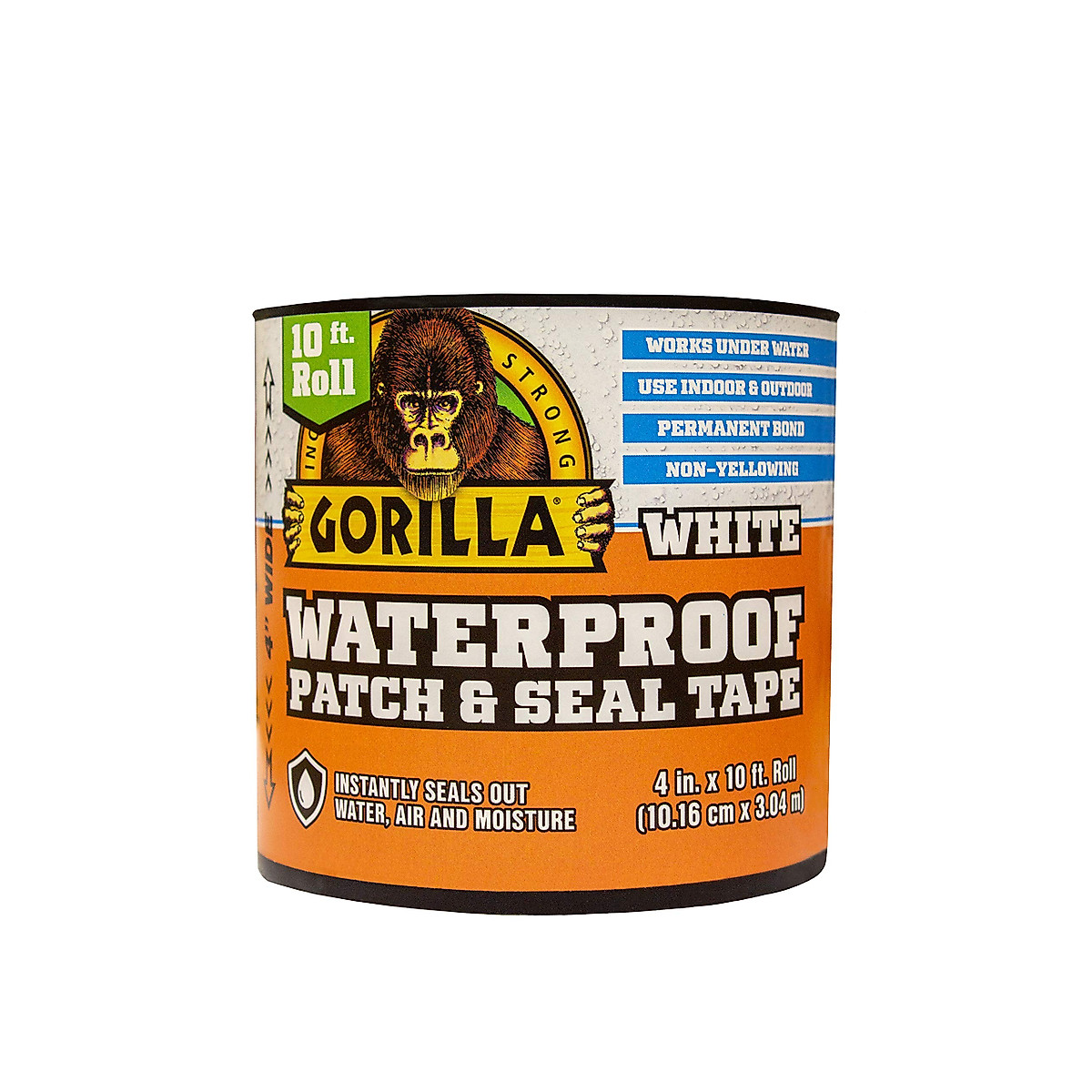 Gorilla Waterproof Patch & Seal Tape Combo, Black and White