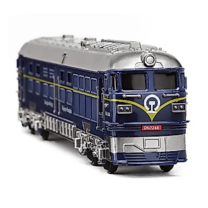 Tiny Train Toys Moved by Inertia for Kids with Sound & Light - Train Set for 3 4 5 6 Years Old Boys Girls Classic Toy Gift for Holiday, Birthdays or Christmas