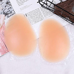CHICTRY Silicone Butt Pads Adhesive Reusable Buttocks Enhancers Inserts Padding for Padded Women Push Up Panties Light Flesh Pink XXL