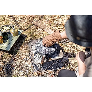 Skater IRCN1-A Outdoor Use, Removable Handle, Wok, 9.1 inches (23 cm), Lid with Storage Bag, No Seasoning Required, No Empty Boning, Camping Frying Pan, From Kanji