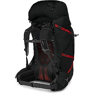 Osprey Aether Plus 100L Men's Backpacking Backpack, Black, S/M
