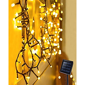 OxyLED Solar String Lights Outdoor, 72ft 200 LED String Lights Solar Powered Waterproof Decorative Fairy Lights for Garden Patio Wedding Party Christmas Tree Halloween (Warm White)