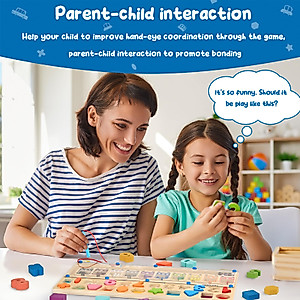 TeSabMi Montessori Screwdriver Board Set, Wooden Screw Driver Activities Tools Montessori Toys for 3 4 5 Year Old, Basic Skills Educational Sensory Learning Toy for Kids Toddlers Preschool