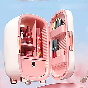 YAARN Small Fridge for Bedroom Professional Beauty Refrigerator Skin Care Cosmetics Small Refrigerator Intelligent Preservation 12L Fridge