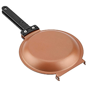 Double Side Non-stick Frying Pan, Frying Pan with Double-sided Flip Design- Easy-to-clean for Fried Egg Pancake Pan