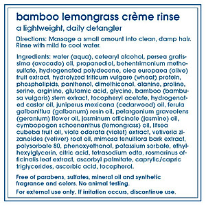 LATHER Bamboo Lemongrass Shampoo & Conditioner Set - Gentle Daily Moisturizing Shampoo & Hair Detangler Conditioner for All Hair Types - Lightweight, Non-Greasy, Sulfate Free - 8 Fl Oz Bottles