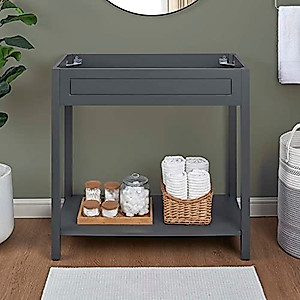 Modway Altura 36" Bathroom Vanity Cabinet (Sink Basin Not Included), 36 Inch, Gray