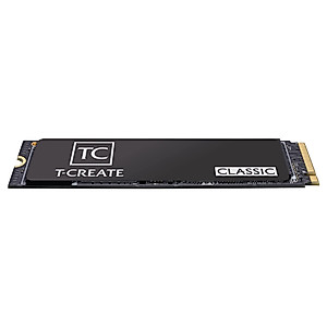 TEAMGROUP T-CREATE Classic 1TB Read/Write up to 7,200/6,200MBs 600TBW for Creators NVMe M.2 PCIe Gen4x4 3D NAND TLC SSD w/SLC Cache TM8FPM001T0C329